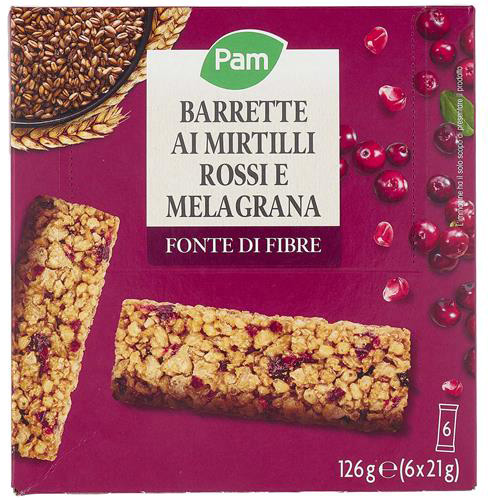 Test e Recensione PAM BARRETTE AI MIRTILLI ROSSI E MELAGRANA | Altroconsumo