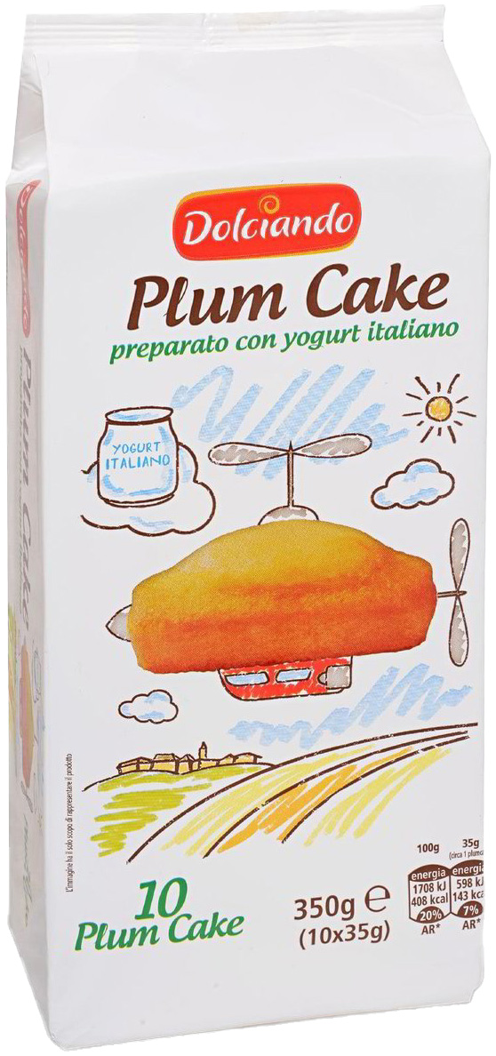 Test e Recensione DOLCIANDO (EUROSPIN) PLUM CAKE CON YOGURT MAGRO ...