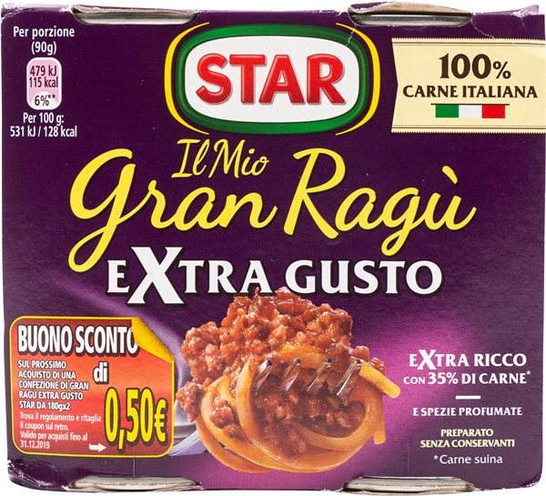 Test e Recensione STAR IL MIO GRAN RAGÙ EXTRA GUSTO | Altroconsumo