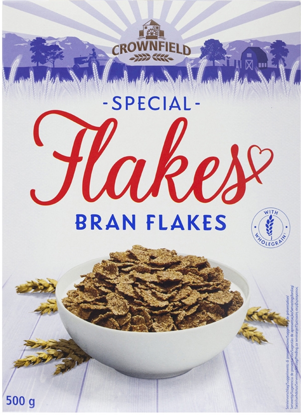 Test e Recensione CROWNFIELD (LIDL) SPECIAL FLAKES BRAN FLAKES ...