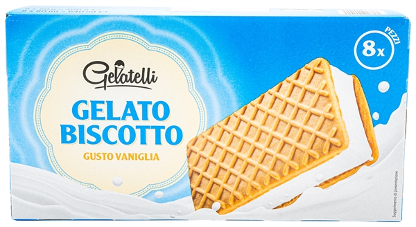 Test e Recensione GELATELLI (LIDL) BISCOTTI GELATO, GUSTO VANIGLIA ...