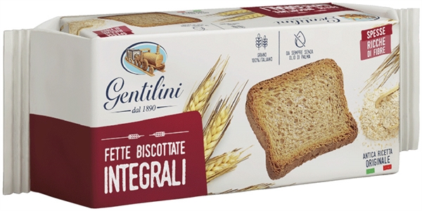 Test e Recensione GENTILINI FETTE BISCOTTATE INTEGRALI | Altroconsumo