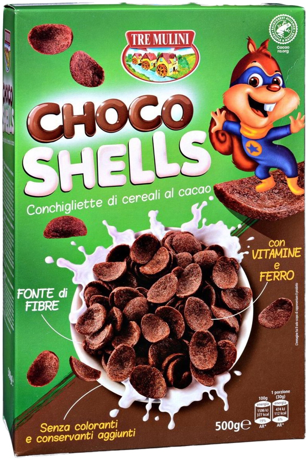 Test e Recensione TRE MULINI (EUROSPIN) CHOCO SHELLS CONCHIGLIETTE DI ...