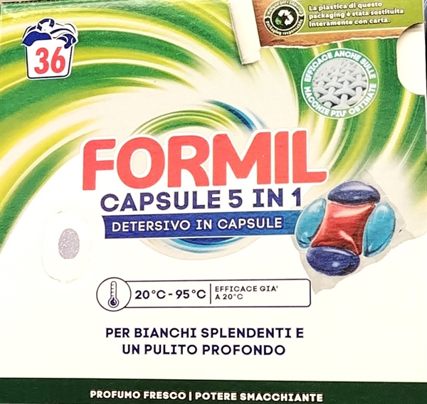 Detersivo FORMIL (LIDL) CAPSULE 5 IN 1, test e recensione | Altroconsumo